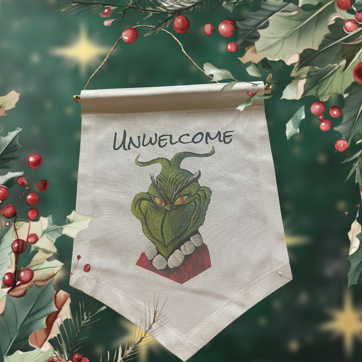 Unwelcome Grinch Banner – Dana Stratton